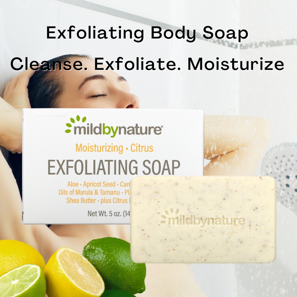 Exfoliating Body Soap. Mild By Nature, Bar Soap, with Marula & Tamanu ...