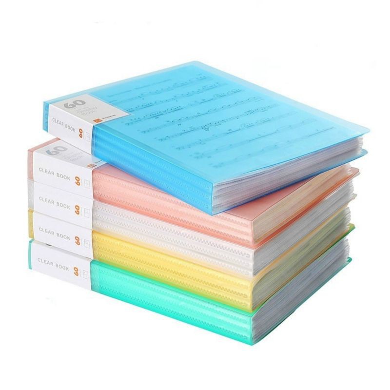 🇸🇬 [20/30/40/60 pockets] A4 Clear Pocket Plastic File Folder | Shopee ...