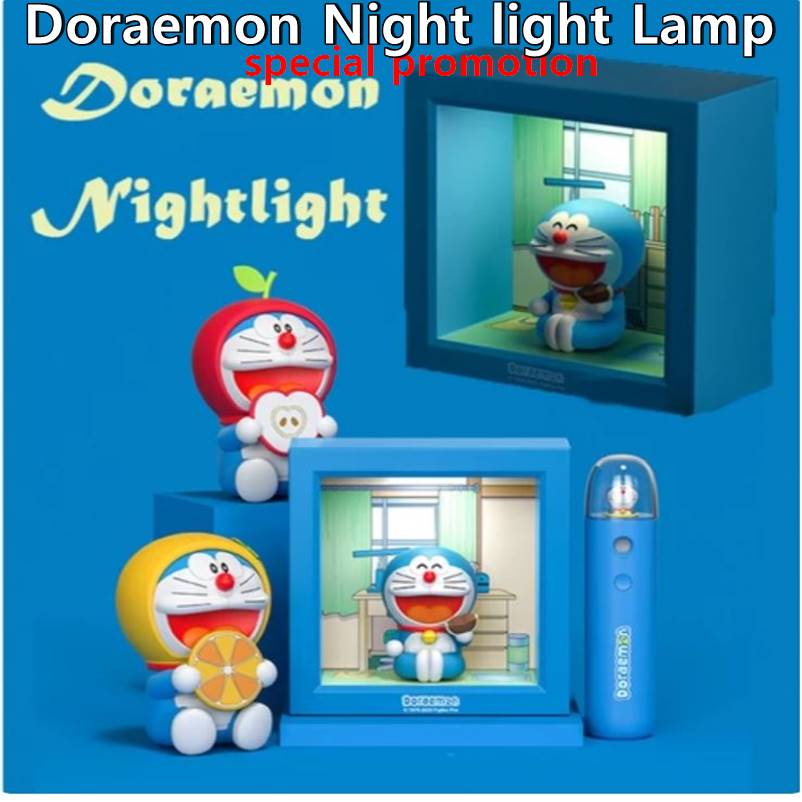 Doraemon Nightlight Portable Cartoon Photo Frame Eye Protection ...
