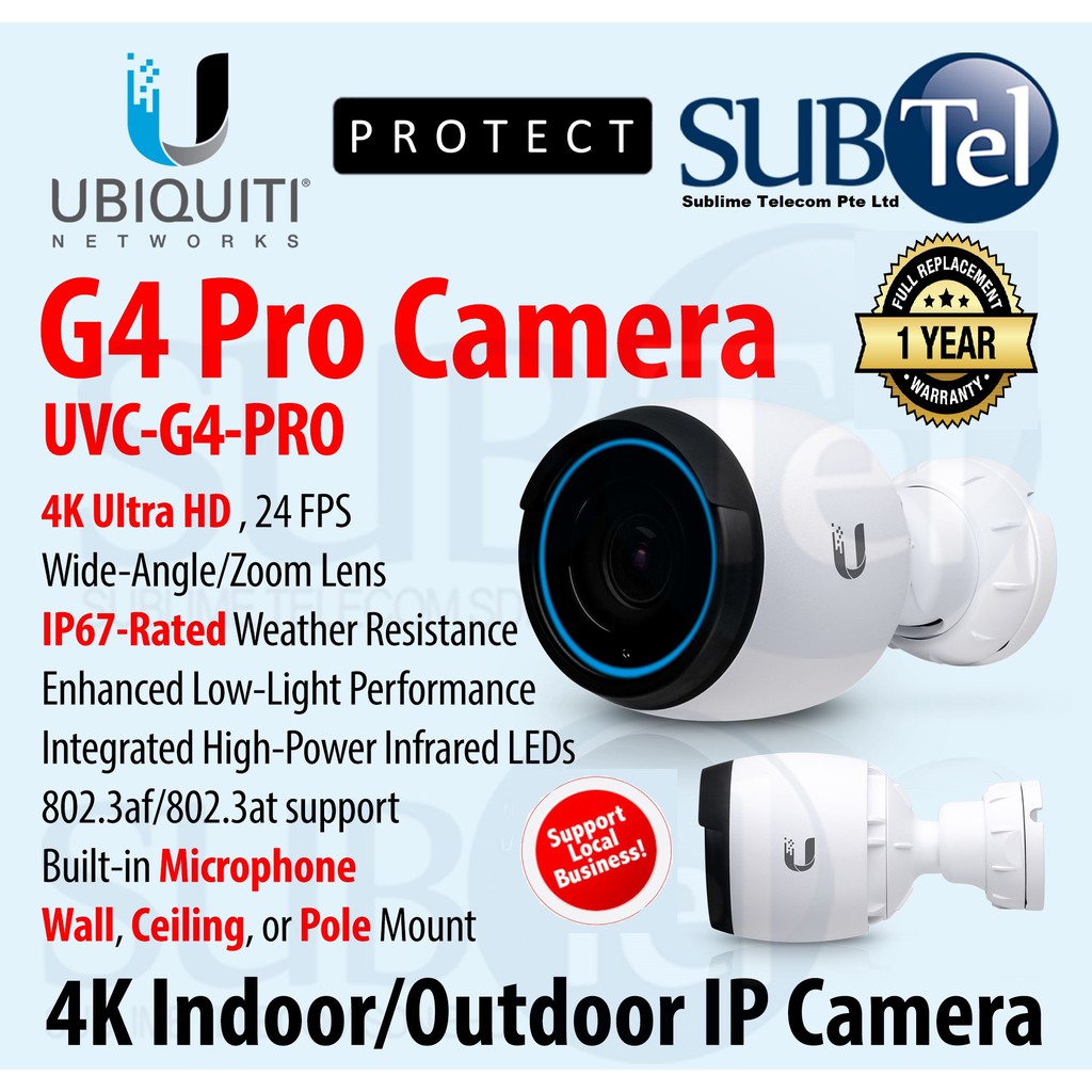 UVC-G4-PRO Ubiquiti UniFi UVC G4 PRO 4K UHD Indoor Or Outdoor Optical ...