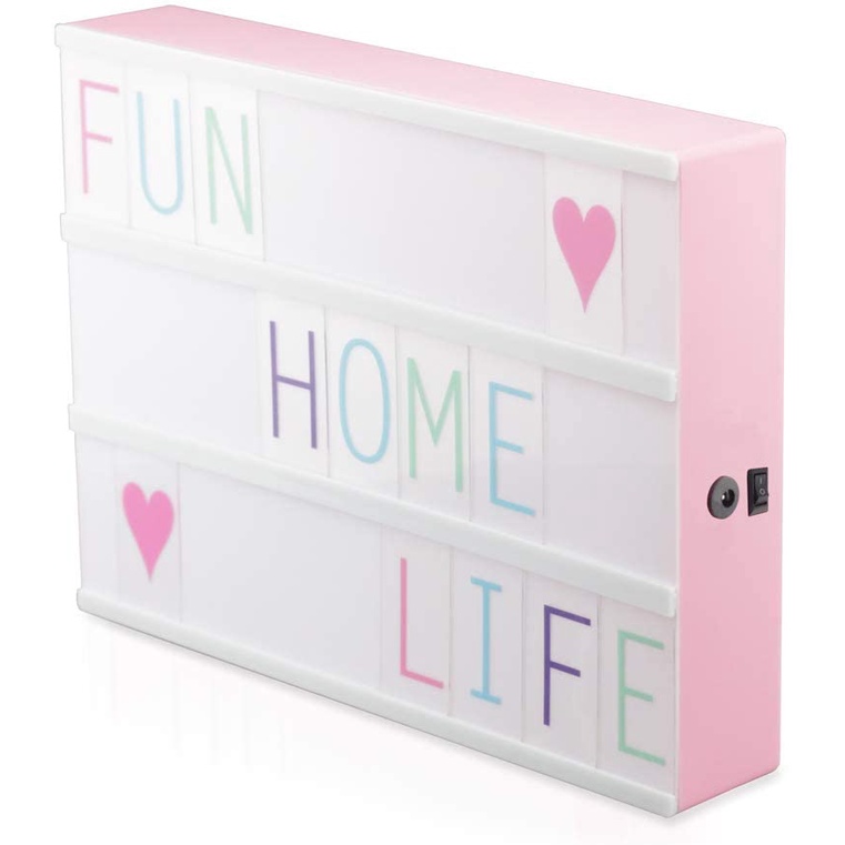 Birthday Gift Girl Pink Cinematic Light Box LightBox Cinema A4 Size ...