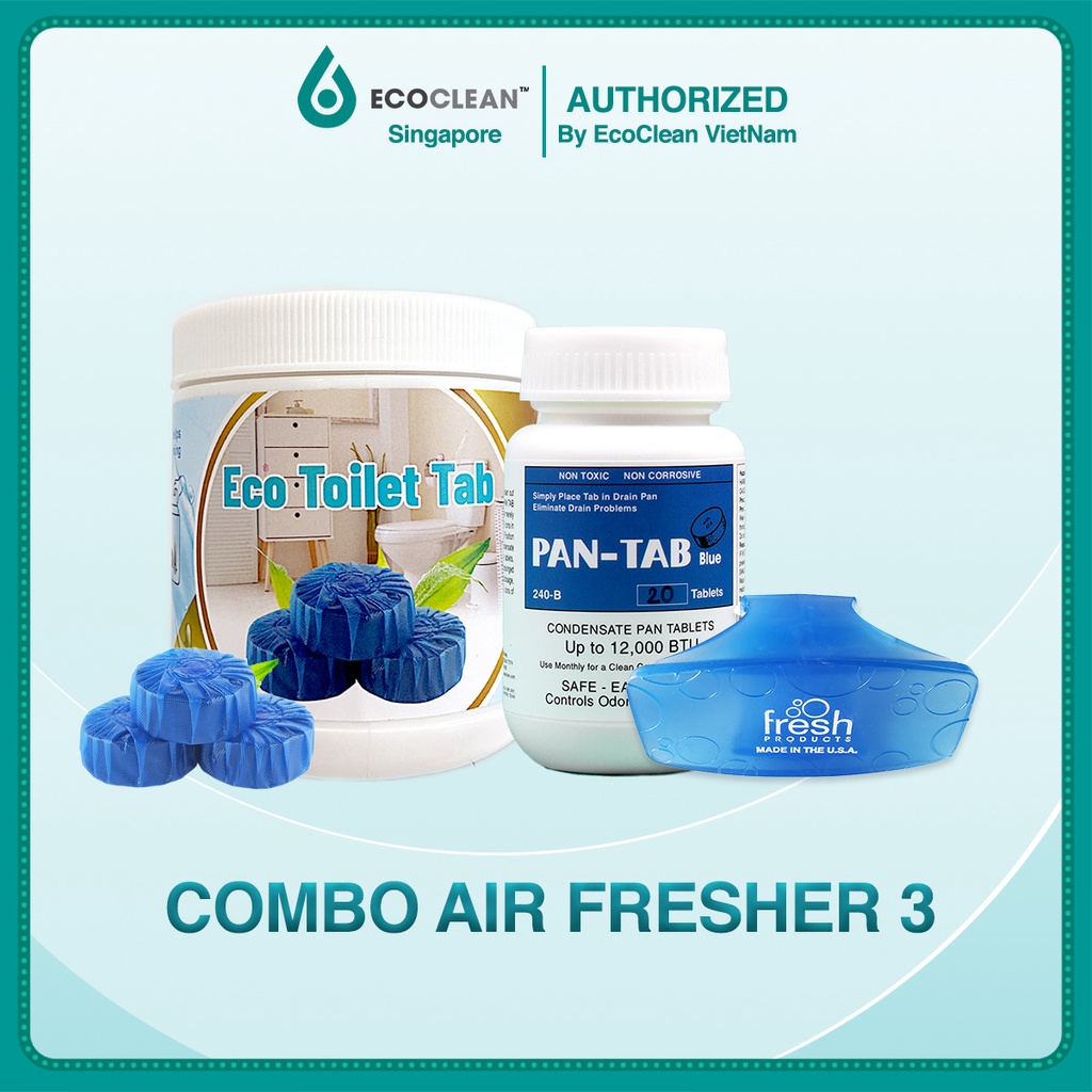 [COMBO] Remove Waste in AC/ Toilet 1 Box Pan Tab AT8 10 Tabs/Box+ 1 ...
