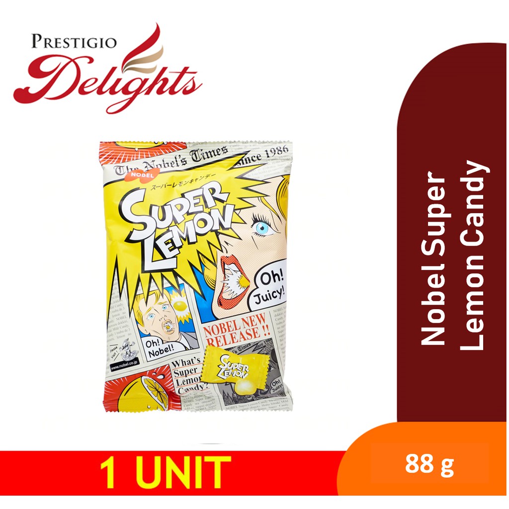Nobel Super Lemon Candy 88g | Shopee Singapore