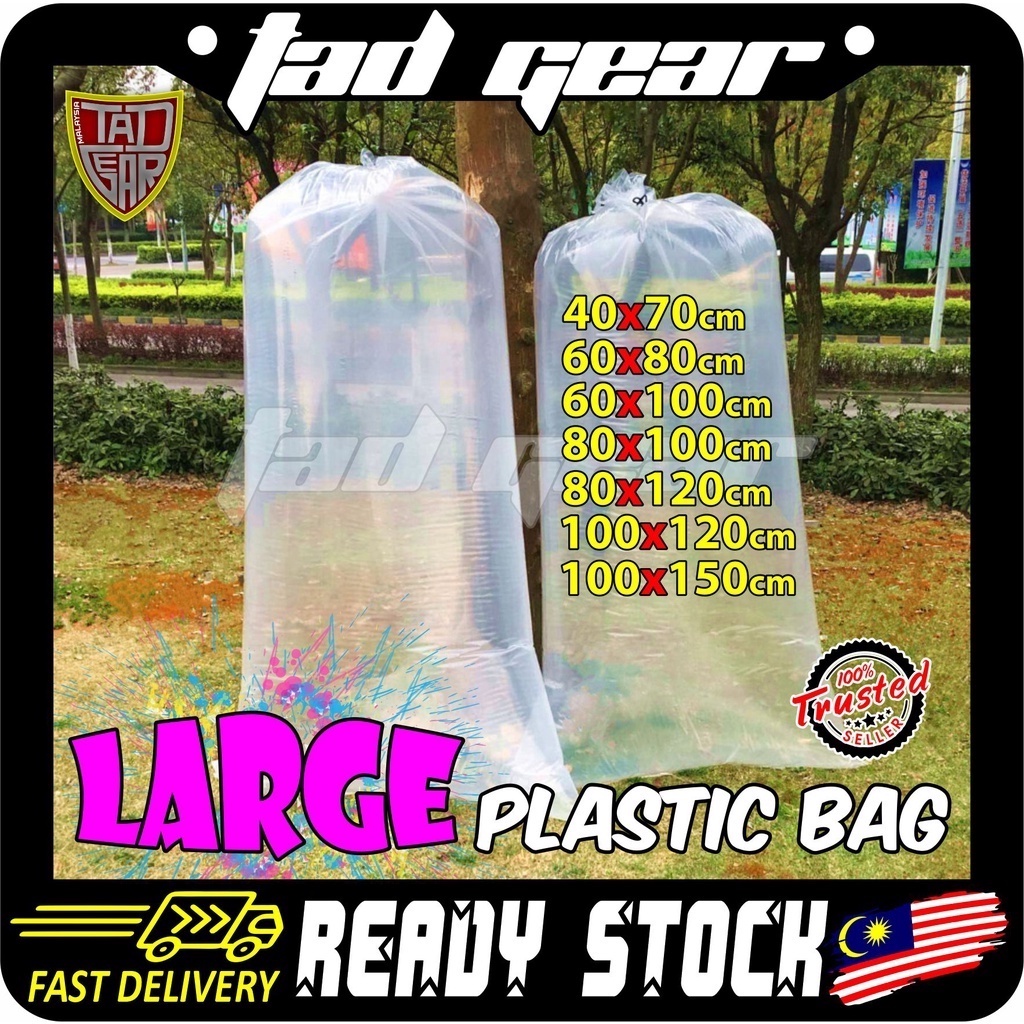 Large Plastic Bag Plastik Beg Besar Laundry Tilam Transparent Packaging ...