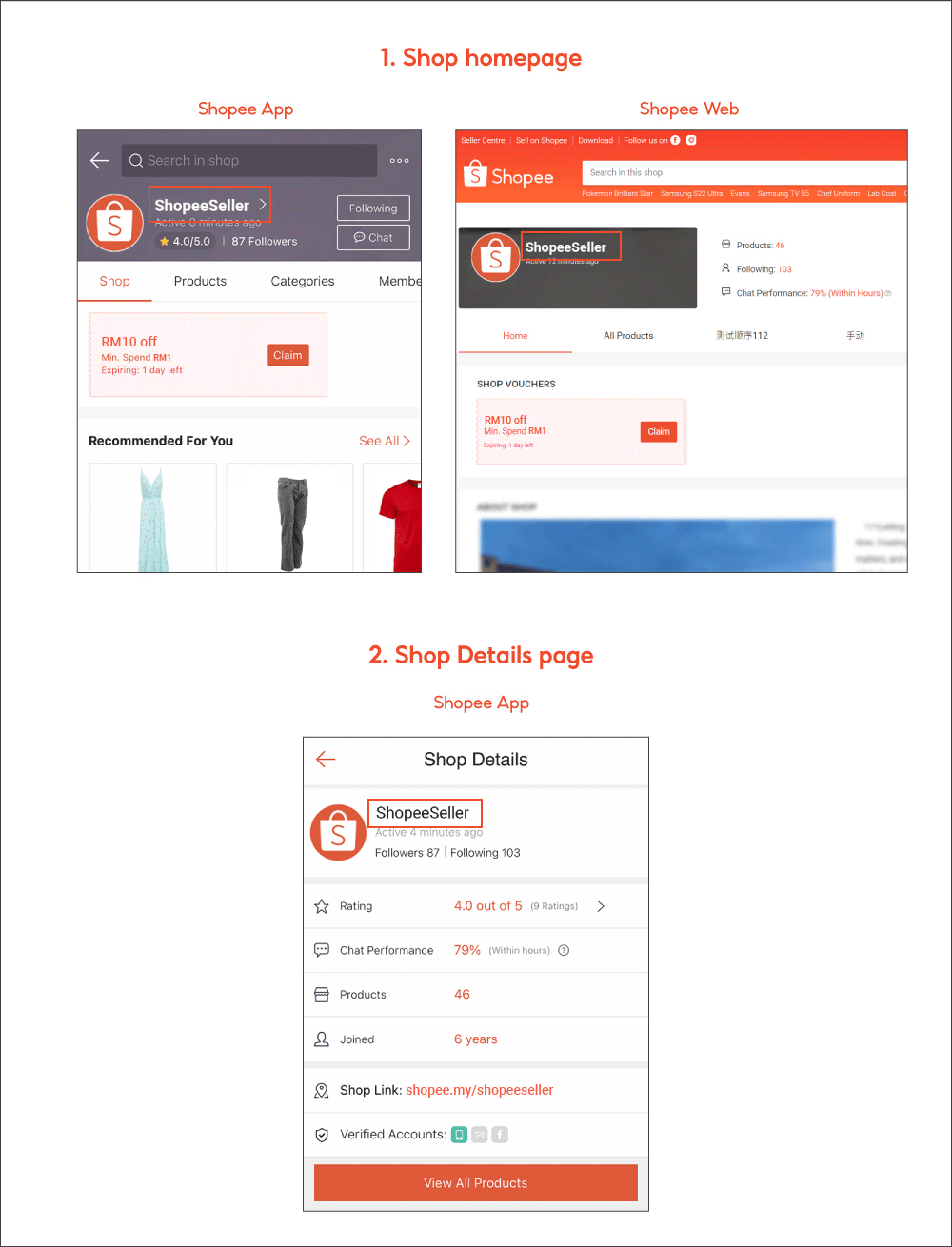 Shop name and username | MY Seller Education [Shopee]