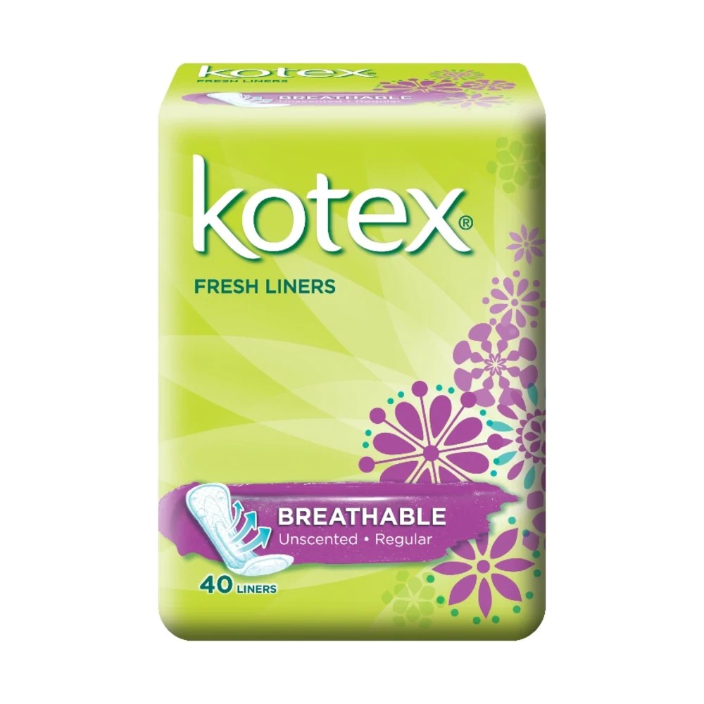 KOTEX Fresh Unscented Liners 40S | Shopee Singapore