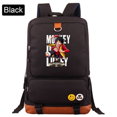 Cartoon Japanese Comic One Piece Luffy Youth Student Schoolbag Men ...