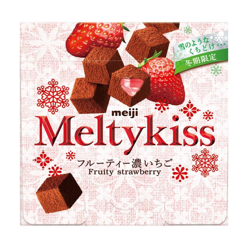 Meiji Melty Kiss Fruity Dark Strawberries 52g [Japanese] | Shopee Singapore