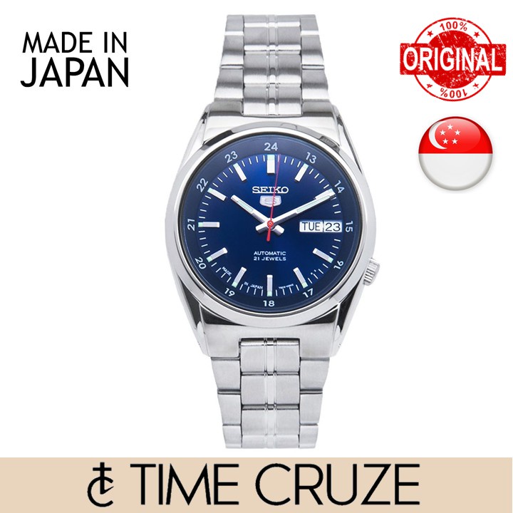 [Time Cruze] Seiko 5 SNK563J1 Automatic Japan Made Stainless Steel Blue ...