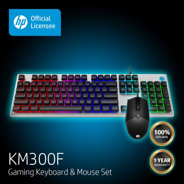 RGB Gaming keyboard and mouse combo - HP Km300F | Shopee Singapore