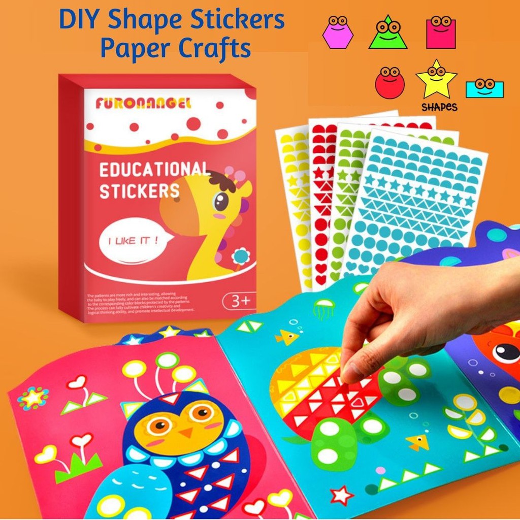 [SG Ready Stock]DIY Shape Stickers Paper Crafts Animals | Shopee Singapore