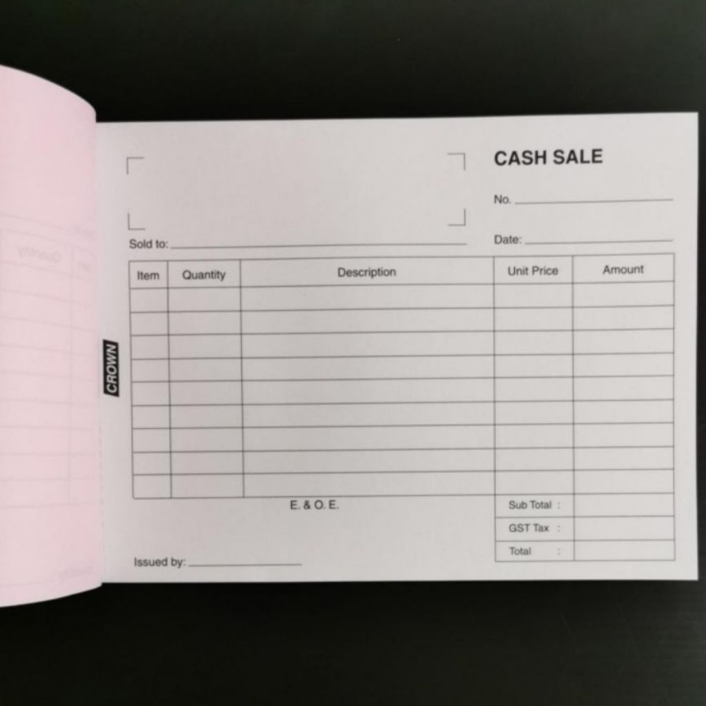 (Bundle of 10 books) Invoice Cash Sale Book 50x2 ply NCR | Shopee Singapore
