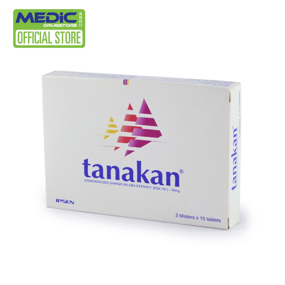 [Bundle of 2] Tanakan Standardized Ginkgo Biloba Extract 40Mg 30S - By ...