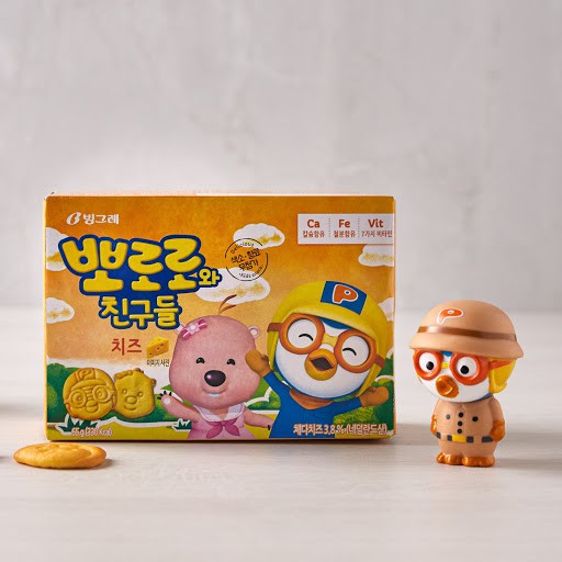 Bingre Pororo and Friends Snack Cheese 65g 빙그레 뽀로로와 친구들 치즈 | Shopee ...