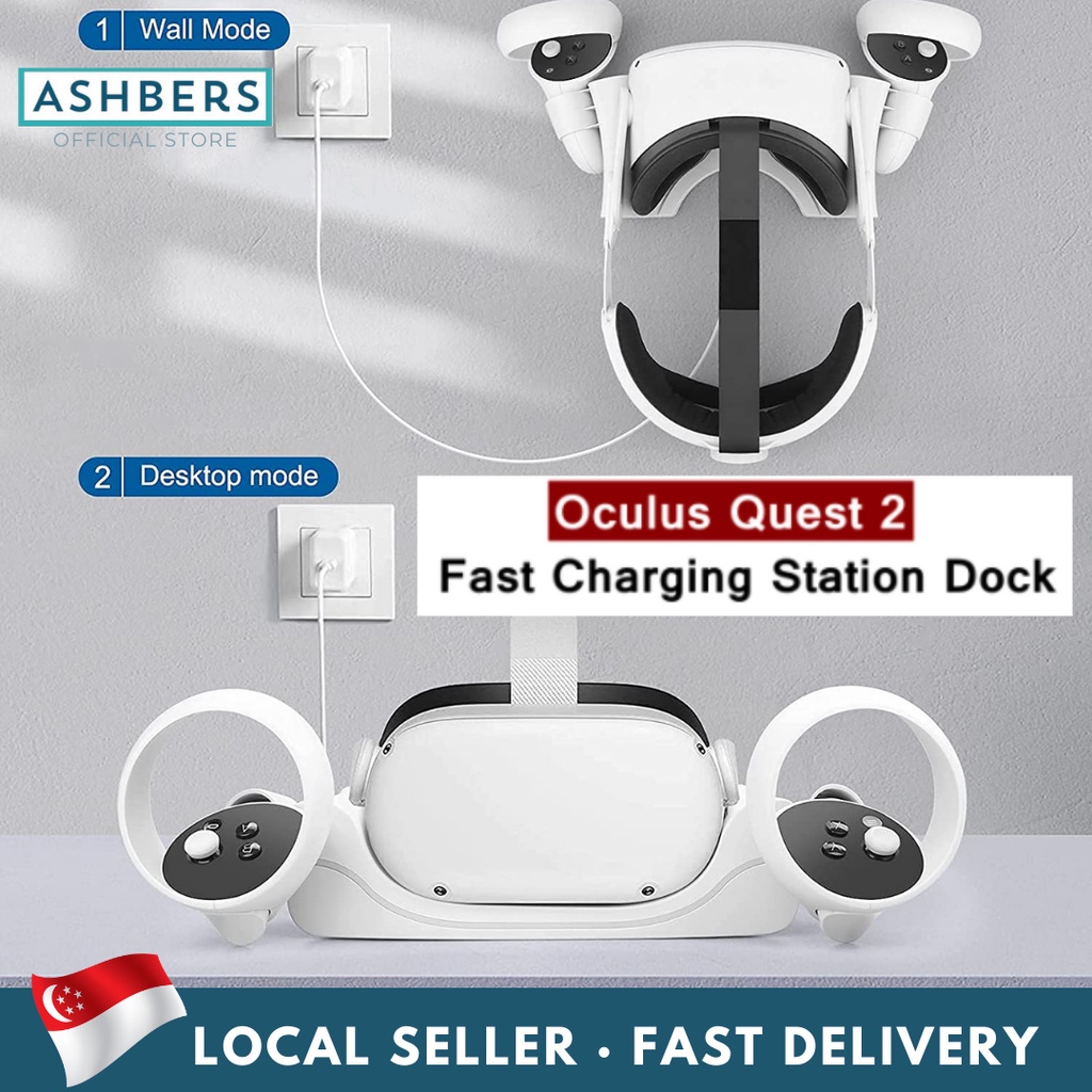 Charging Dock Station for Oculus Quest 2, Headset Charger Stand and ...