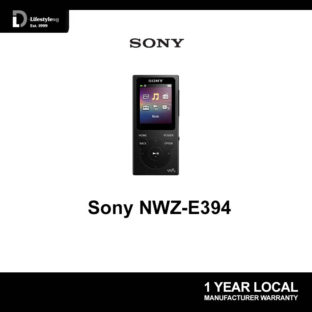 Sony NW-E394 MP3 (8GB) Walkman Music Player with FM Tuner | Shopee ...