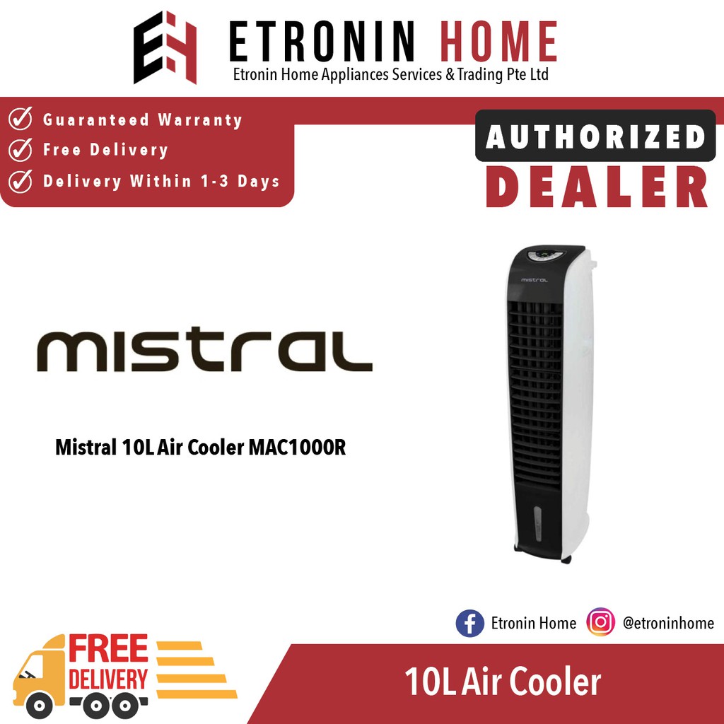 Mistral 10L Air Cooler MAC1000R | Shopee Singapore