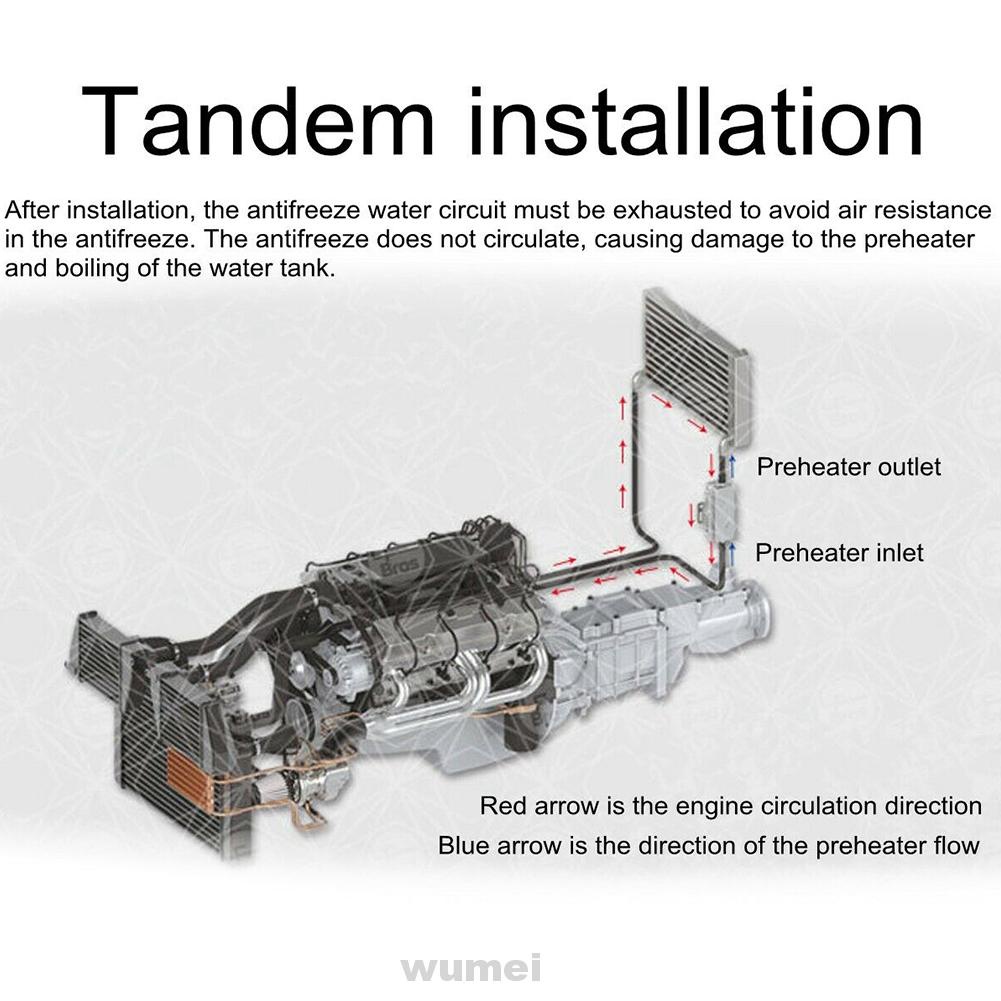 1500W 220V Universal Electric Water Tank Coolant Circulating Fast Start ...