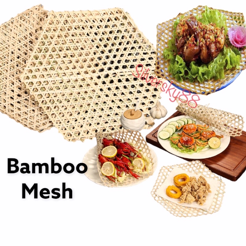 Bamboo Steam Sheet with holes Food Mesh Net Art and Craft | Shopee ...