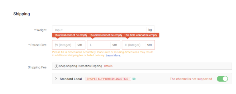Advisory on Ensuring Accurate Weight and Dimensions | Shopee PH Seller ...