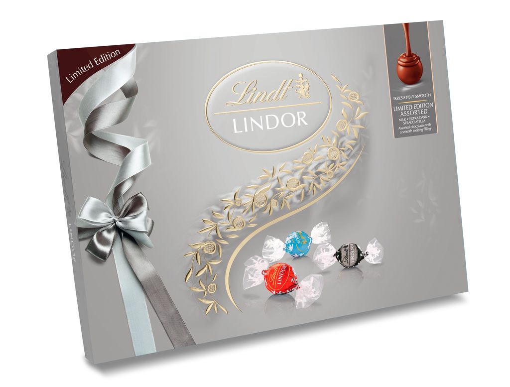 Lindt Lindor Silver Assorted Gift Box 168g [Switzerland] | Shopee Singapore