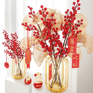 CNY Fortune Fruit Flower Decoration Chinese New Year Fortune Tree Vase ...