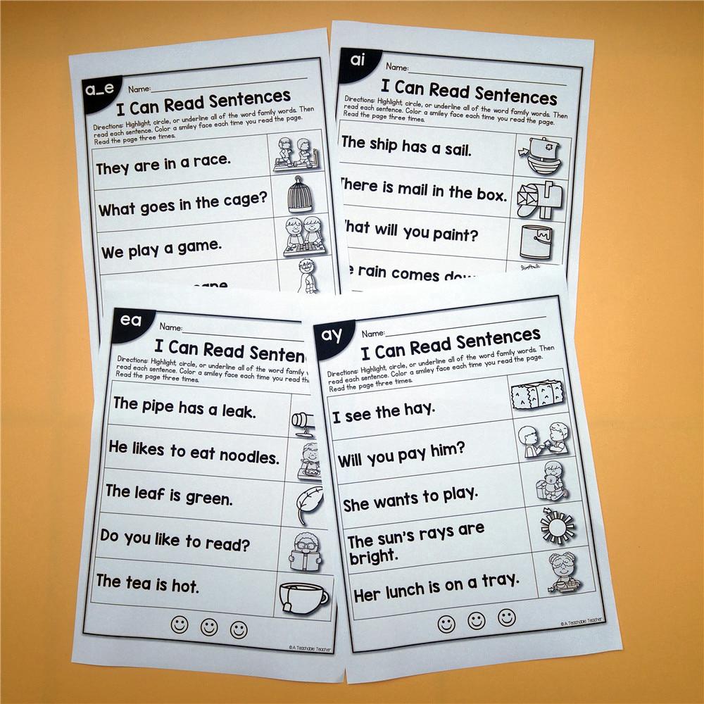 English I Can Read Phonics Sentences Workbook Training Books | Shopee ...