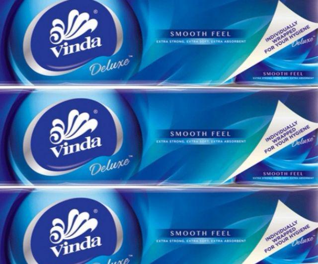 Vinda Deluxe Smooth Feel Toilet Paper ( 250 Sheets X 8 Rolls ) - Bundle ...