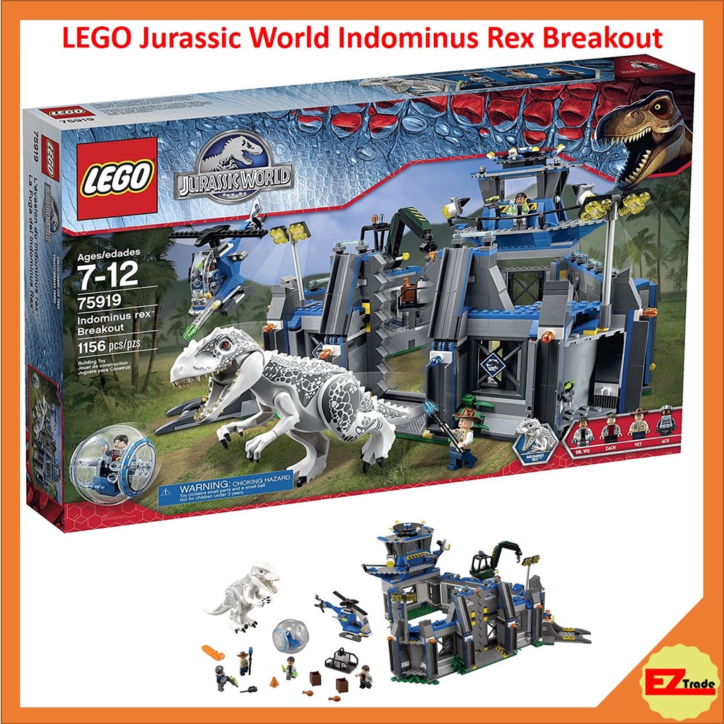 LEGO Jurassic World Indominus Rex Breakout Building Kit 75919 | Shopee ...