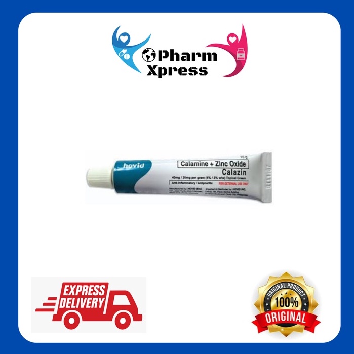 Hovid Calazin Cream 15g calamine 4% and zinc oxide 3% | Shopee Singapore