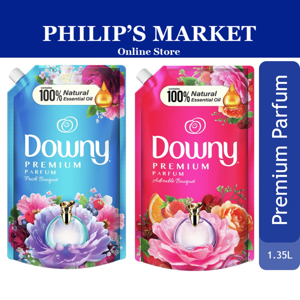 Downy Premium Parfum Concentrate Fabric Softener Refill 1.35L | Shopee ...