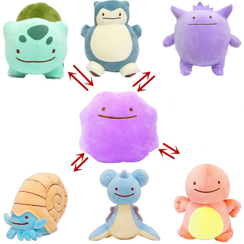 Plush Dolls Pokemon Pikachu Bulbasaur Ditto Metamon Cushion Plush Kids ...