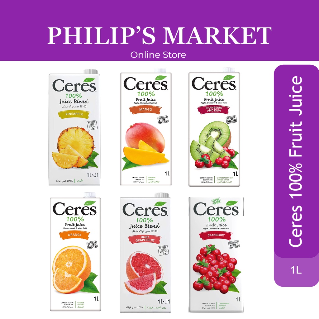 Ceres 100% Fruits 1L | Shopee Singapore
