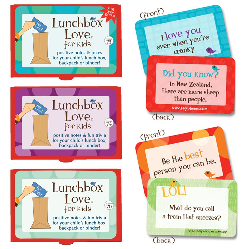 Lunchbox Love Notes for Kids (Assorted) | Encouragement Note | Positive ...