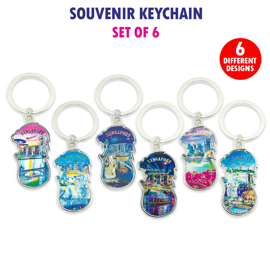[SG Ready Stock] Keychain 6-In-1 Set*Singapore Souvenir | Shopee Singapore