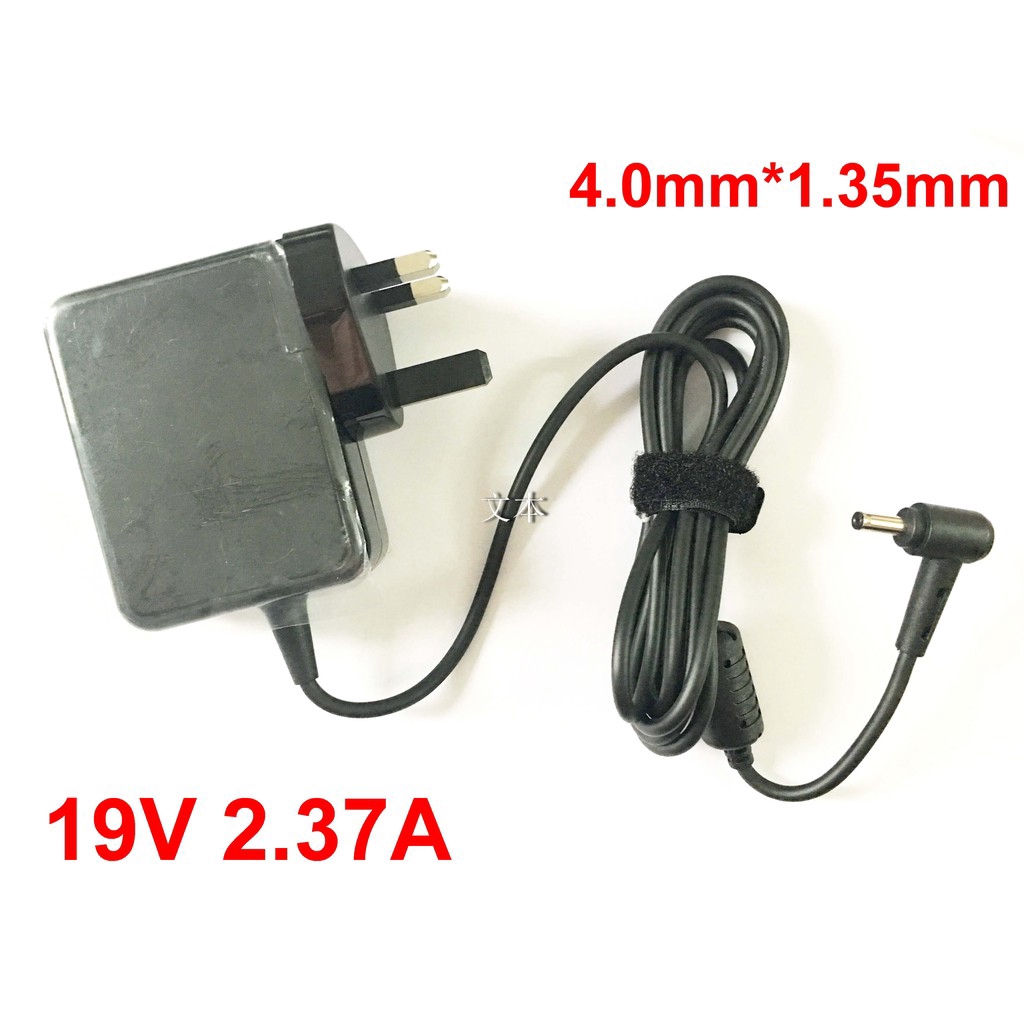 Hot! 19V 2.37A 45W 4.0mm*1.35mm Laptop UK Plug AC Power Charger Adapter ...
