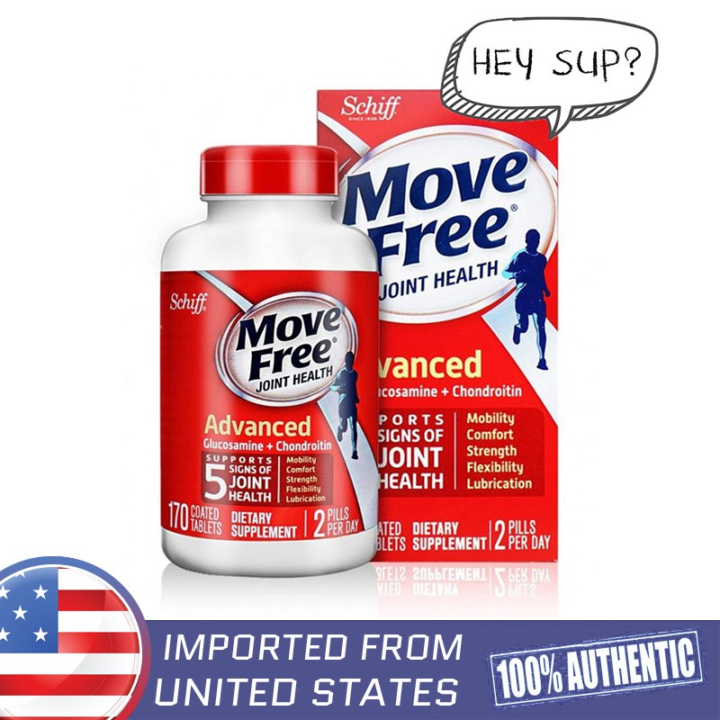 Schiff Move Free Advanced Joint Health Supplement with Glucosamine 170 ...
