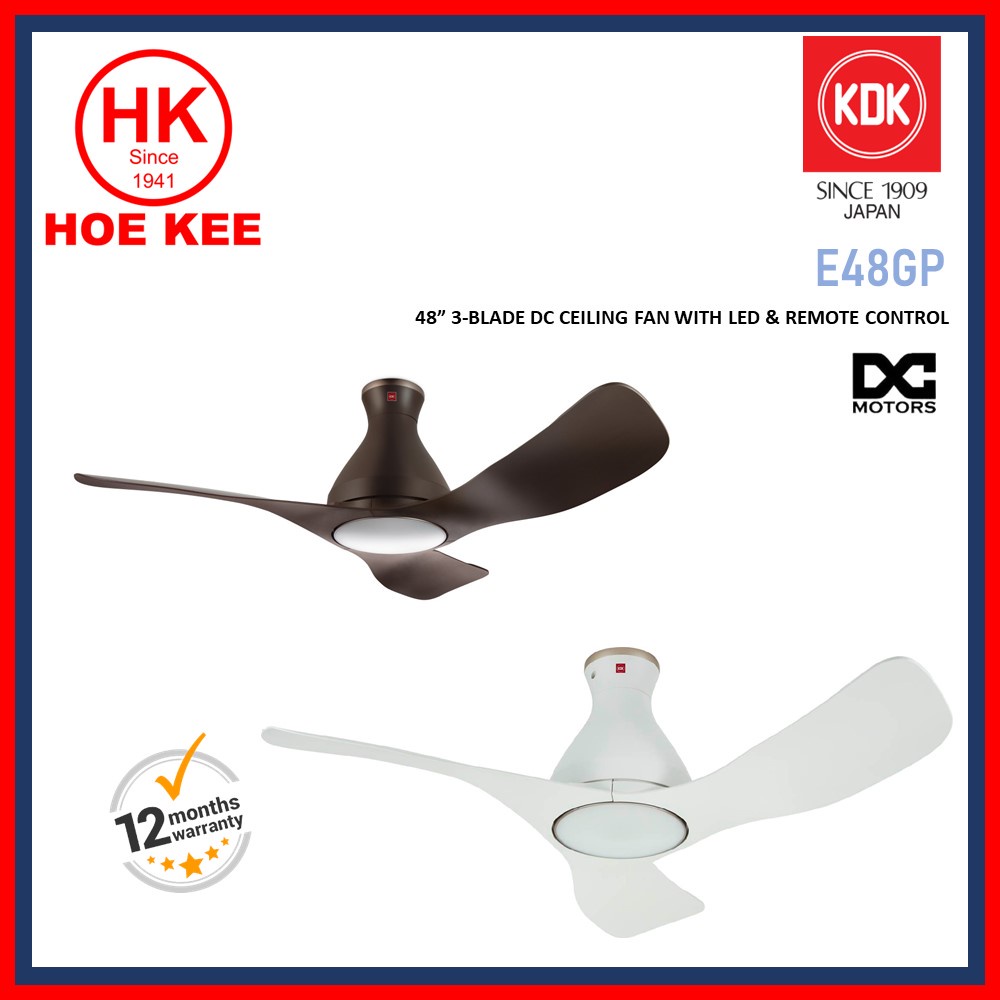 KDK E48GP 48" DC LED Ceiling Fan with LIght | Shopee Singapore