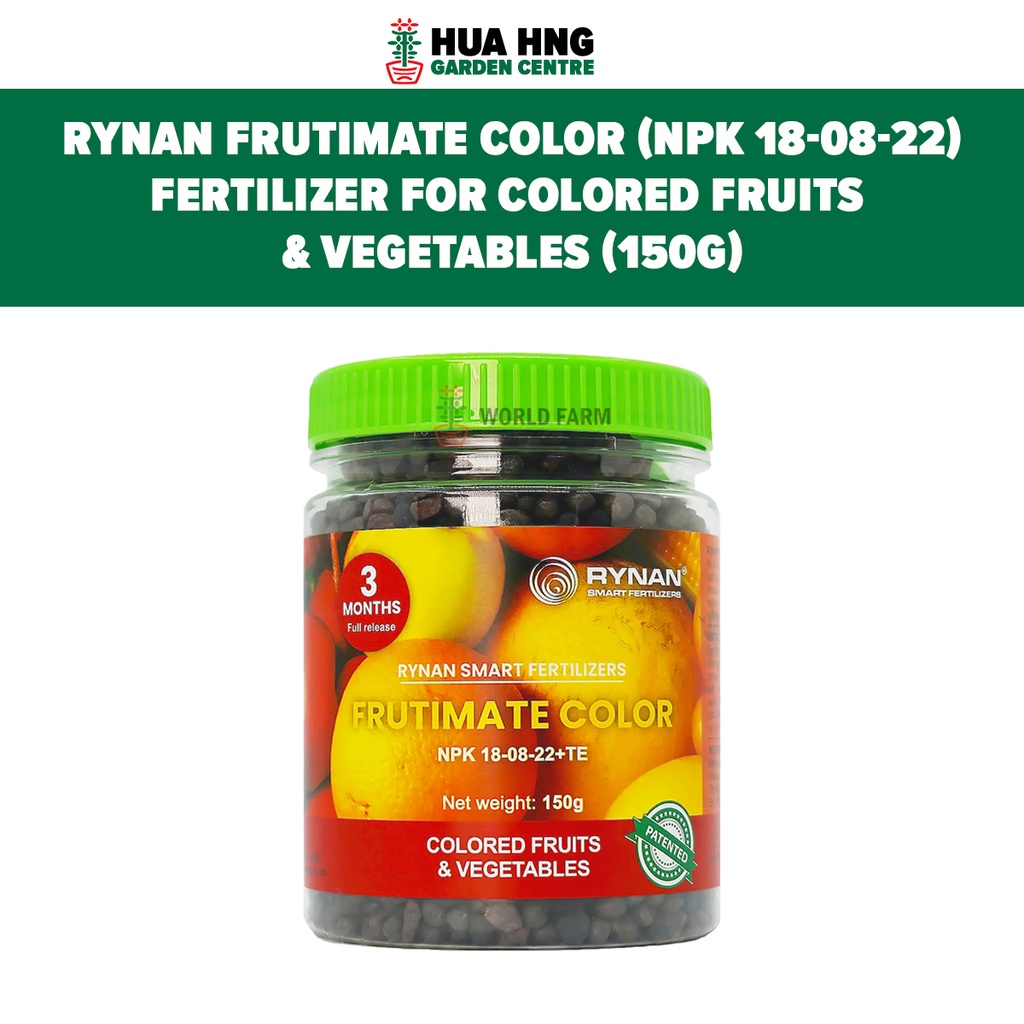 RYNAN Frutimate Color (Controlled Release Fertiliser / Fertilizer), NPK ...