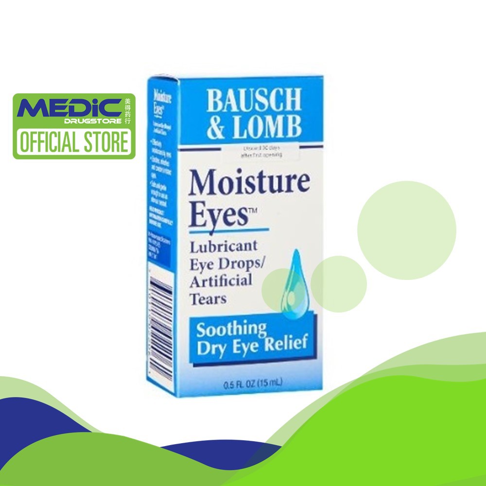 [Bundle of 3] Bausch + Lomb Moisture Eyes - Lubricant Eye Drops ...