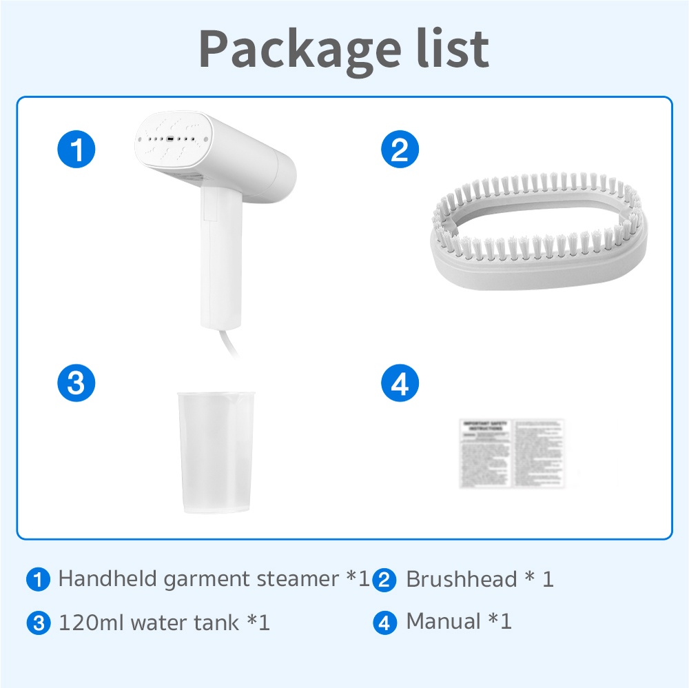 Simplus Garment Steamer Handheld Foldable 120ML Water Tank 5S Start Up ...