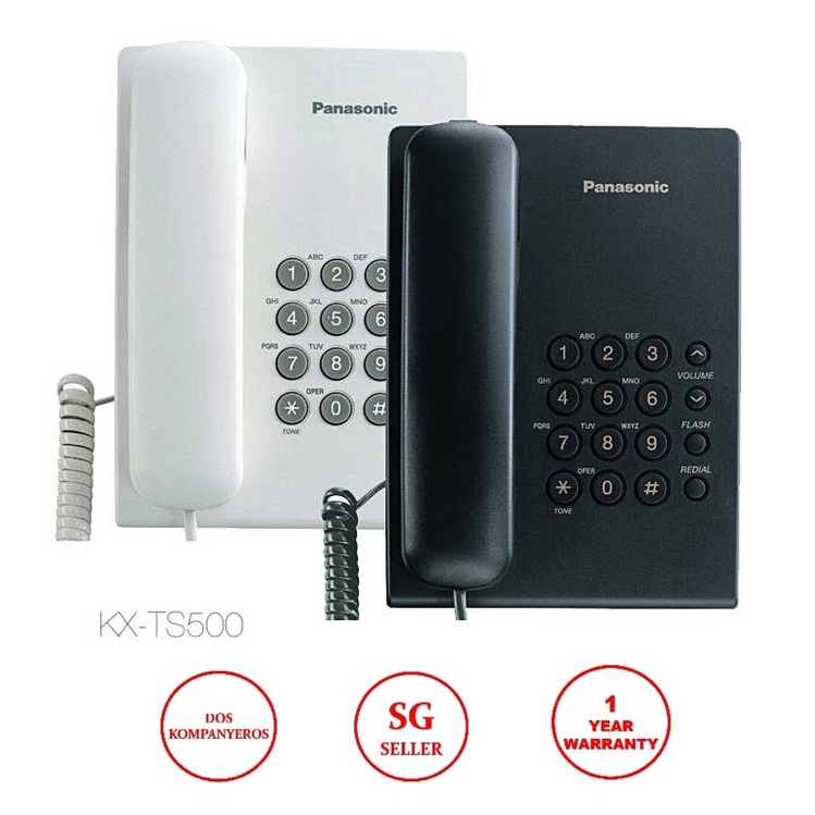 Panasonic KX-TS500MX Corded Phone. 1 Year Warranty | Shopee Singapore