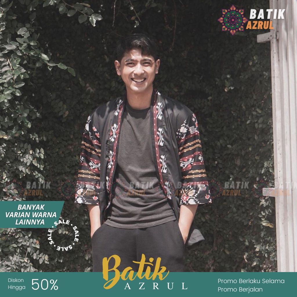 PRIA Batik Outer Kimono Shirt Woven Batik Shirt Men Songket Japanese ...