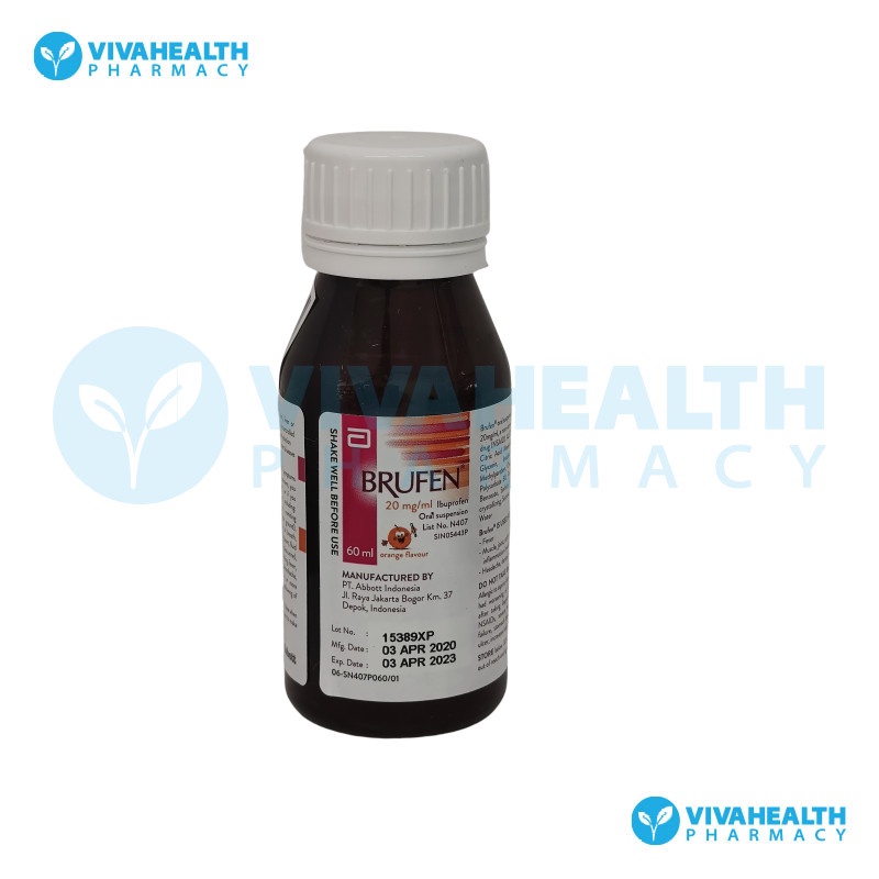 Brufen ( Ibuprofen ) 20mg/ml oral suspension 60ml | Shopee Singapore