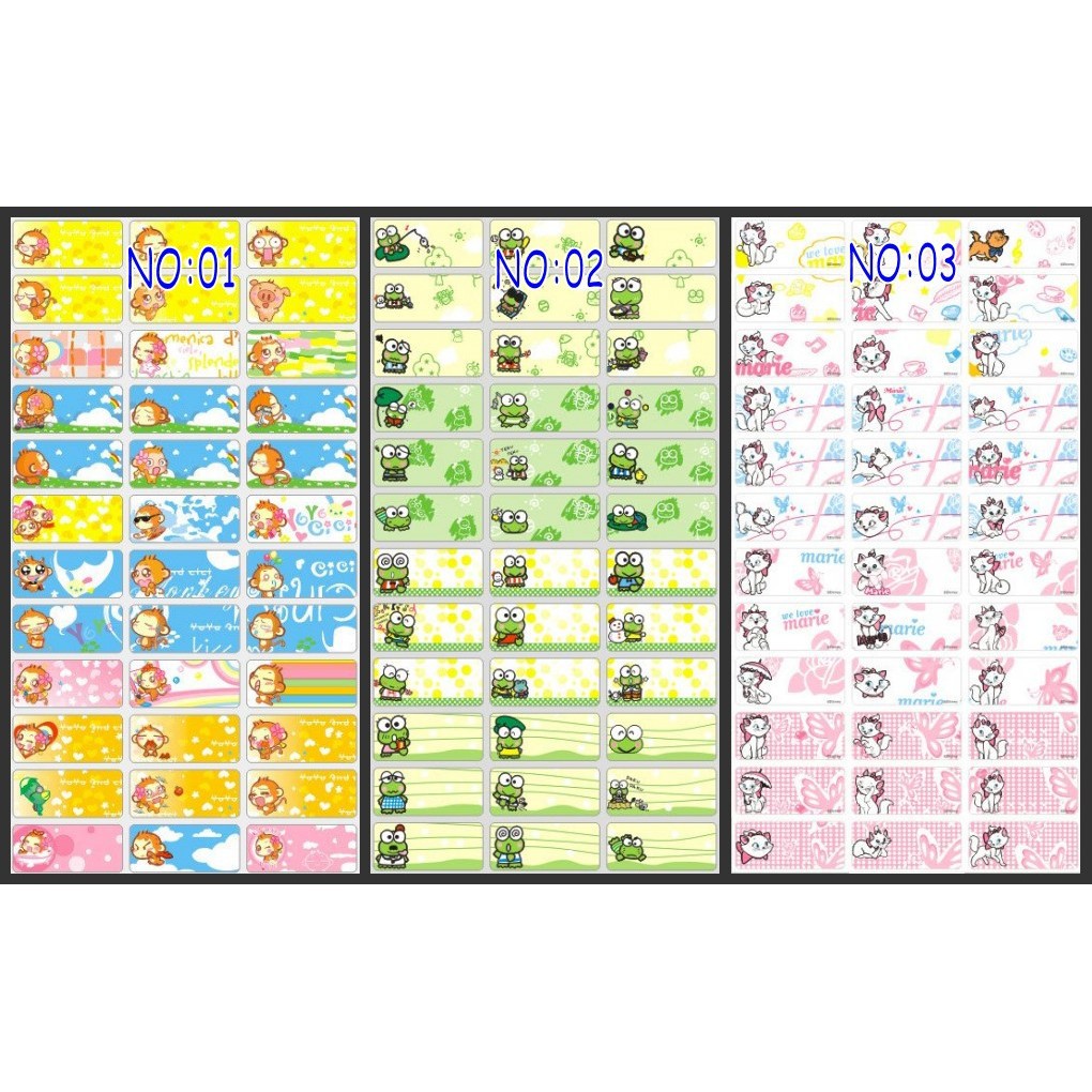 Personalized waterproof washable name label sticker | Shopee Singapore