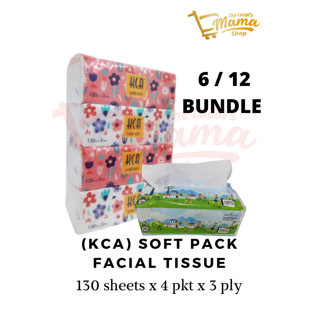 [Carton] 48 Packet x 3 Ply x 130 Sheet x 100% Virgin Pulp | KCA Soft ...