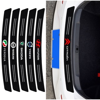 YQL Car Rear Bumper Protector Sticker Trunk Sill Grard Rubber Strip ...