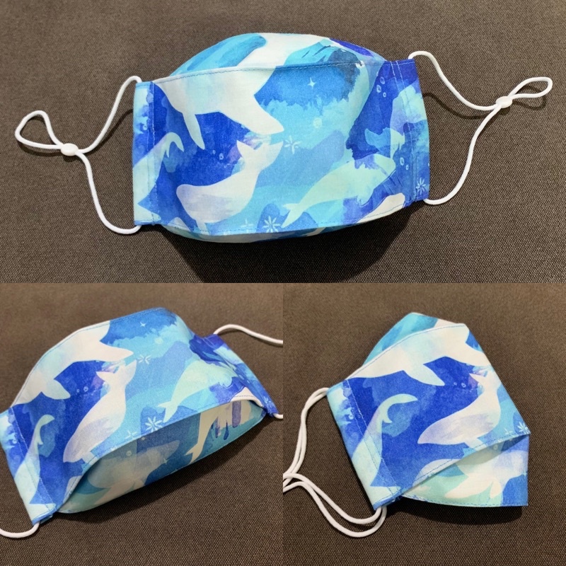 3D Mask, Pleated/Fitted Mask, Breathable,Washable,Reusable, 2-ply ...