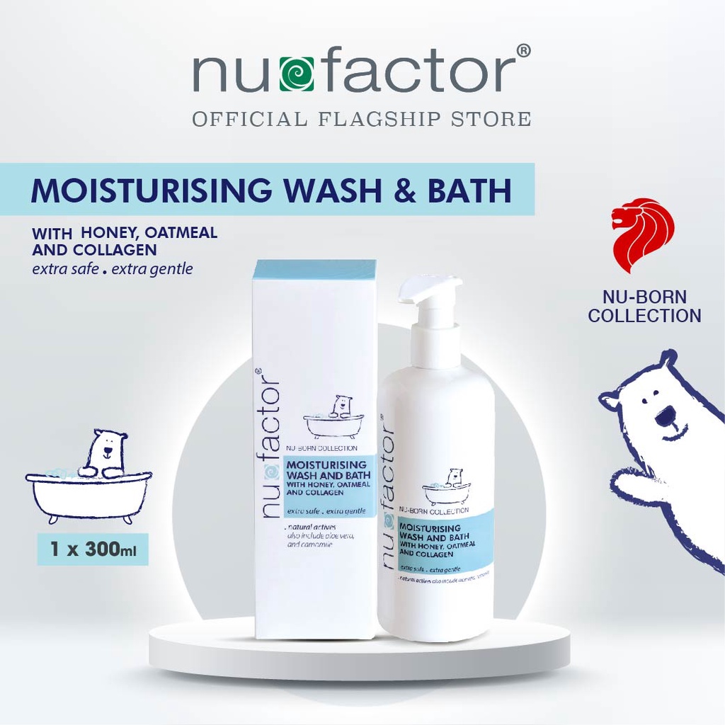 NUFACTOR Baby Care Moisturising Wash And Bath With Honey, Oatmeal and ...