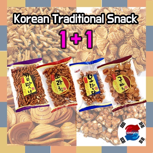 [1+1] Korean Traditional Snacks 170g / Sora / Seaweed / Oranda / Sweet ...